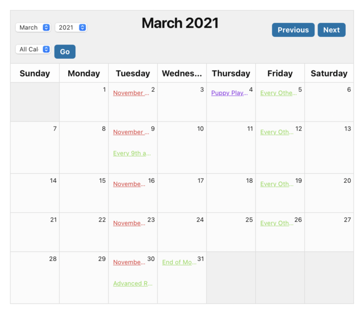 2.1.9 and Calendar Colors! - Sugar Calendar