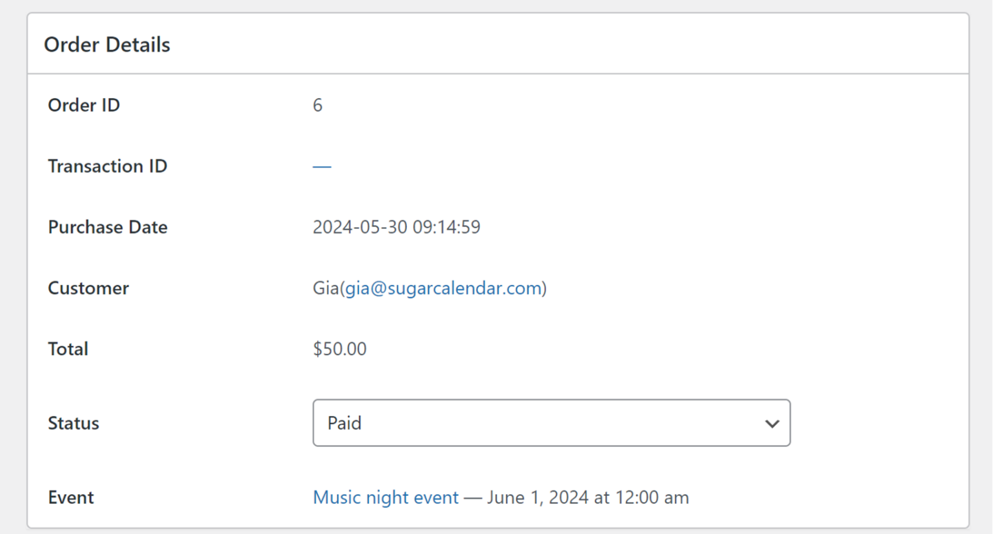 Event Ticketing Addon