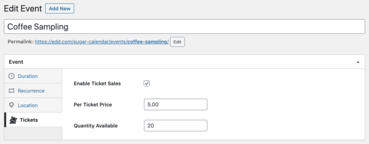 New Professional add-on released: Event Ticketing - Sugar Calendar