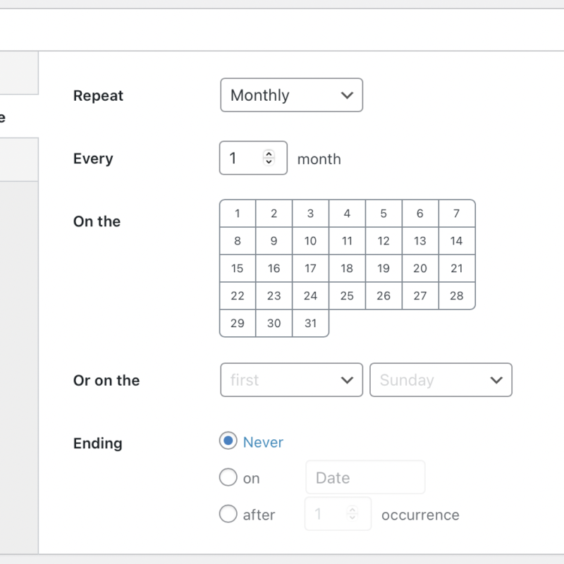New Pro Add-on: Advanced Recurring - Sugar Calendar