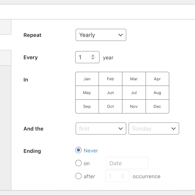 New Pro Add-on: Advanced Recurring - Sugar Calendar
